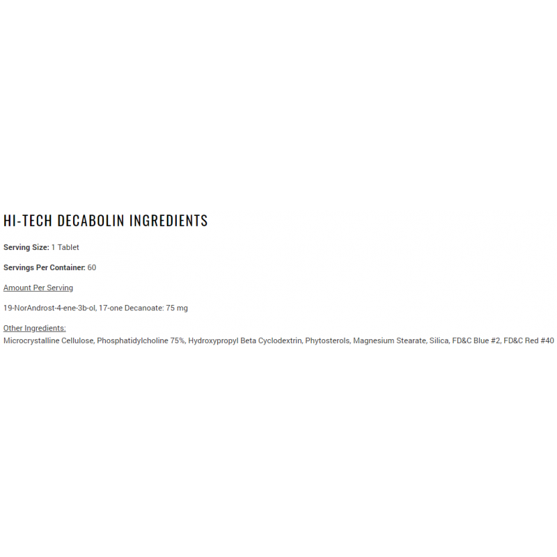HI-TECH PHARMAZEUTIKA - Decabolin 60 Kapseln